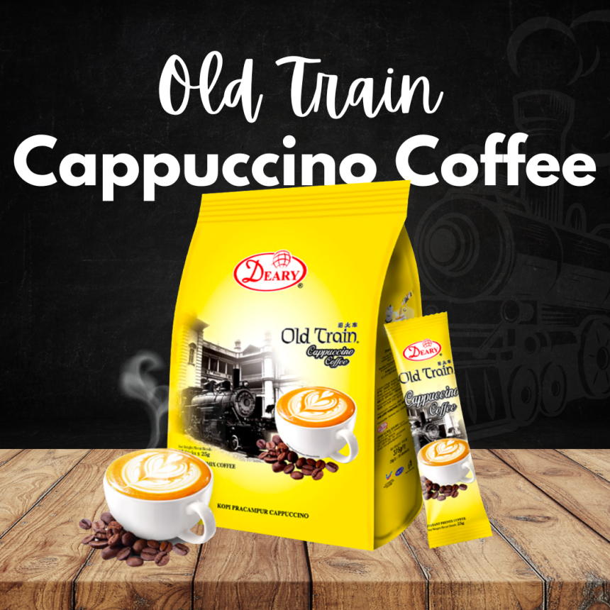 Deary Old Train Cappuccino 3 In 1 Instant Premix Coffee - Deary Coffee